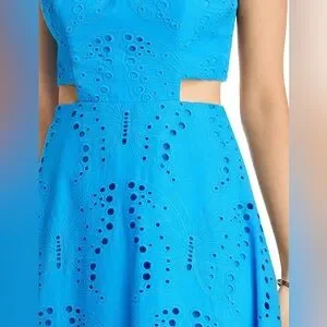 Milly | Dresses | Milly Crosby Butterfly Eyelet Dress In Blue | Poshmark